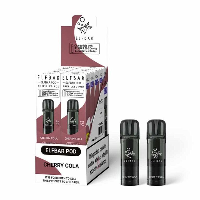 Elfbar 600 Prefilled Pod Cherry Cola - 2 Pack - Alliance Distribution Group